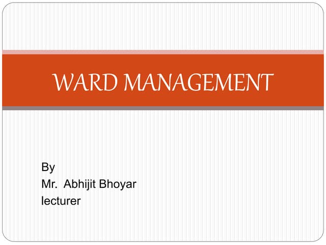 Types of ward | PPTX