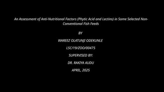 Proximate / Weende System Analysis of Feeds & Fodder | PPT