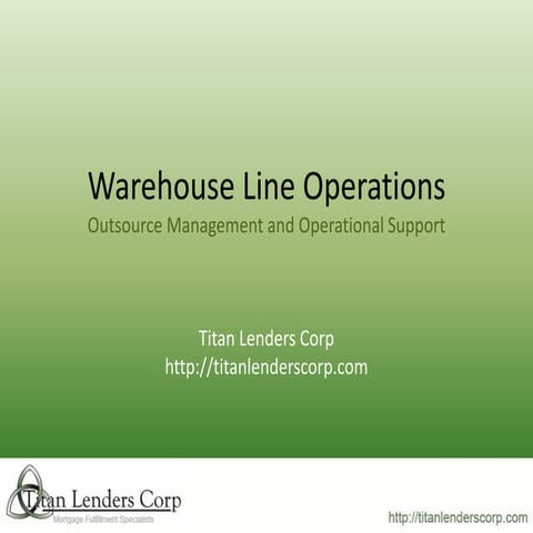 Warehouse Line Operations | PPTX