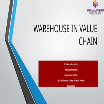 Warehouse in Receiving and Storing Goods Value chain.pptx