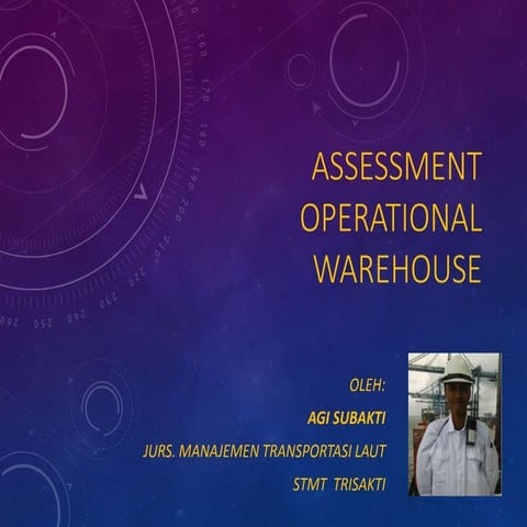 Warehouse management ( Assessment Oprasional Warehouse ) | PPTX