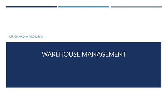 Warehouse design and layouts with case study and examples | PPT