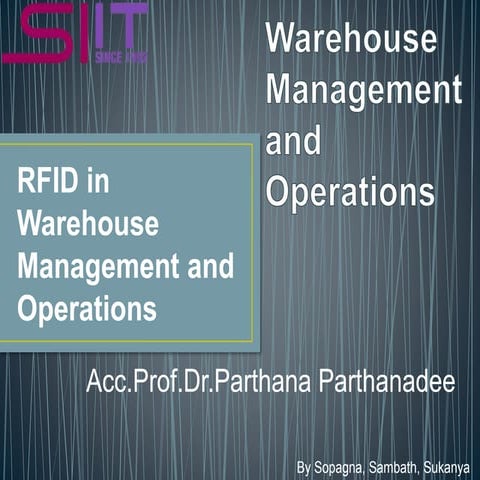 Warehouse management and operations rfid | PPTX