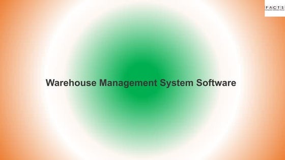 Organize Warehouse workflow by Warehouse Management Software in Saudi Arabia | PPT