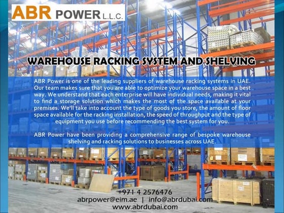 Storage racking system uae | PPT