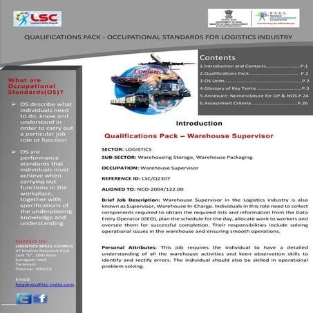 Warehouse supervisor | PDF