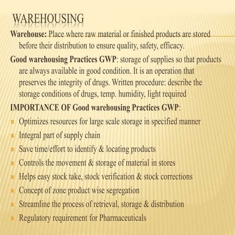 warehouse sample warehouse management policy and procedures guidelines ...