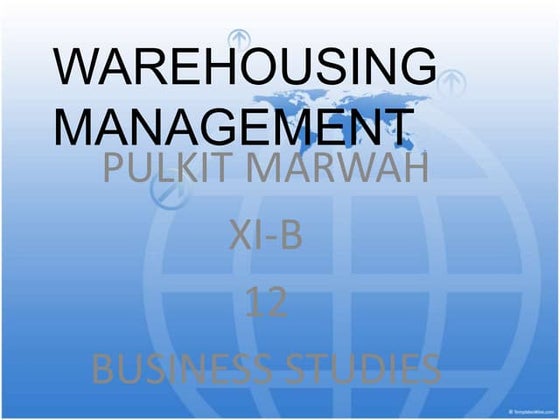 Warehouse design and layouts with case study and examples | PPTX