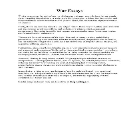 War Essays.pdf