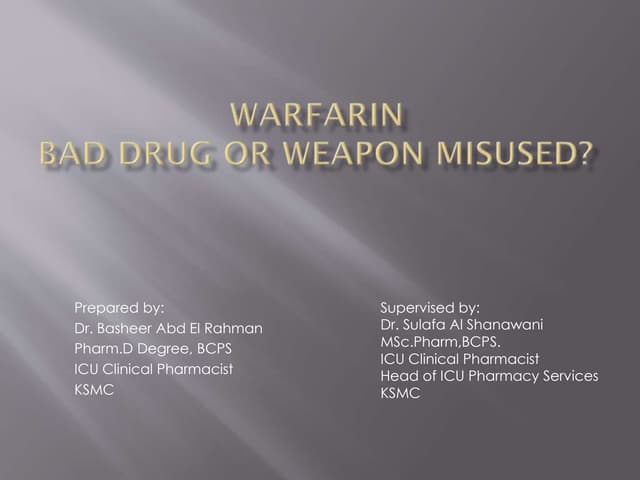 Warfarin | PPTX