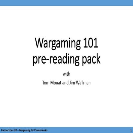 Wargaming 101 | PPTX