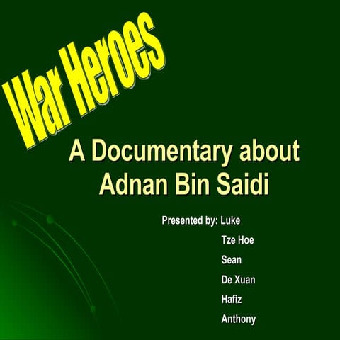 Warhero Sehh | PPT | Documentary | Genres