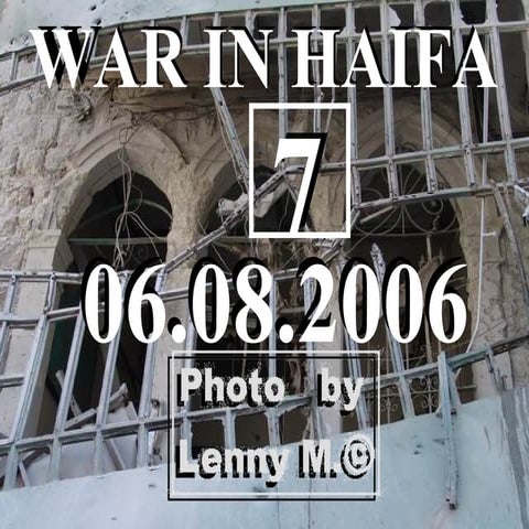 War in Haifa by Lenny M - 10 of 11 | PPS | Death, Injury, or Military ...