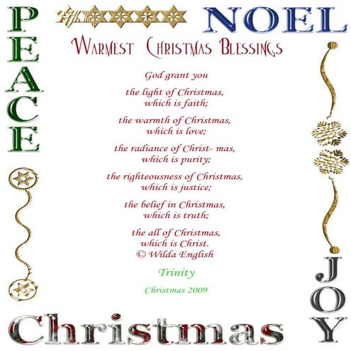 Warmest Christmas Blessings 2009 | DOC