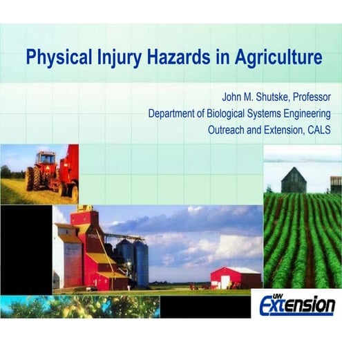 Farm Injury Overview -- for Wisconsin Academy of Rural Medicine | PPT