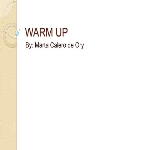 Warm up | PPTX