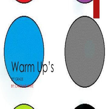 Warm up’s | PPT