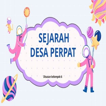 Warna Warni Cerah Lucu Ilustrasi Ruang Angkasa Tugas Kelompok Pesentasi ...