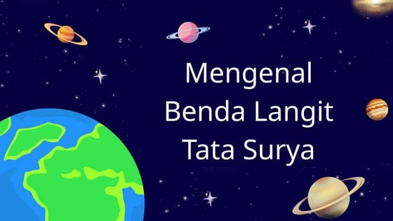 presentasi sistem tata surya projek ipas tentang asteroid meteor dan komet | PPT