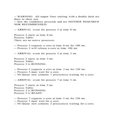 -- WARNING All output lines starting with a double dash are there | DOCX | IT and Internet ...