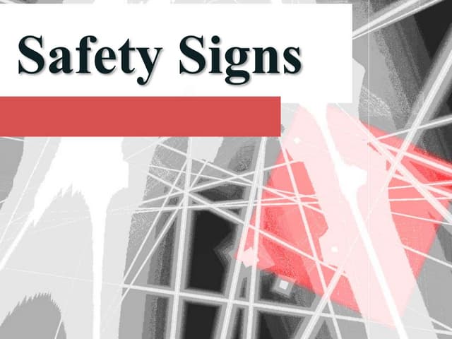 Safety signs & symbols | PPT