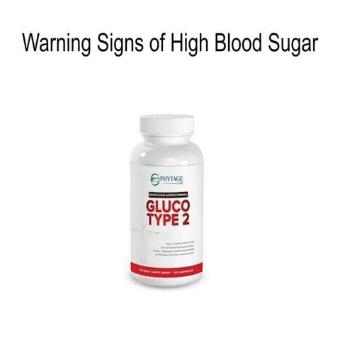 Warning signs of high blood sugar | PPT