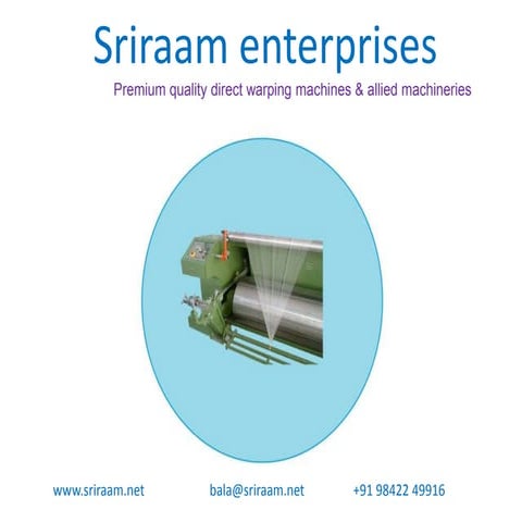 Warping machine | PPTX