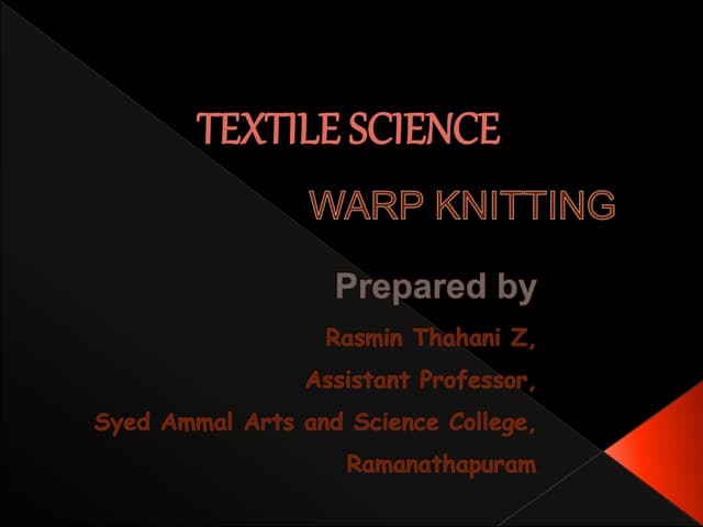 KNITTING - Rib structure | PPTX