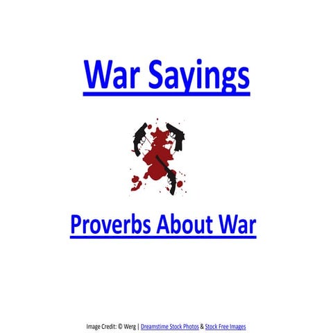 War proverbs | PPTX