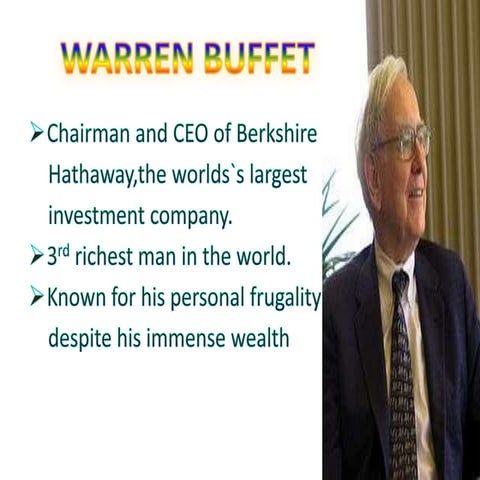 Warren buffet | PPTX