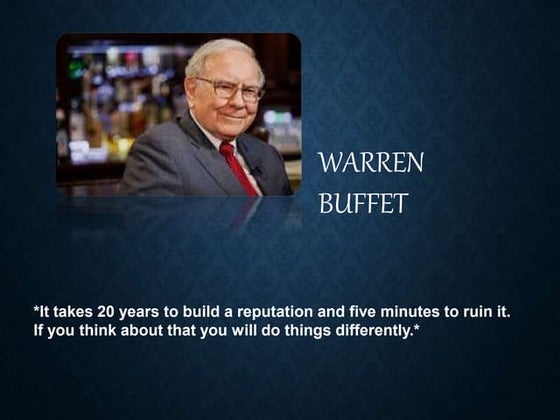 Warren buffet investing rules | PPT