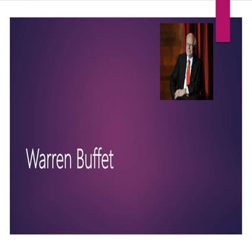 Warren Buffet | PPTX