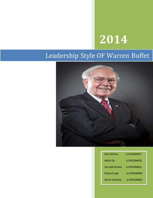 Warren buffet | PPT