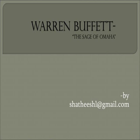 Warren Buffett | PPT