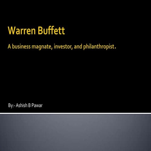 Warren buffett | PPTX