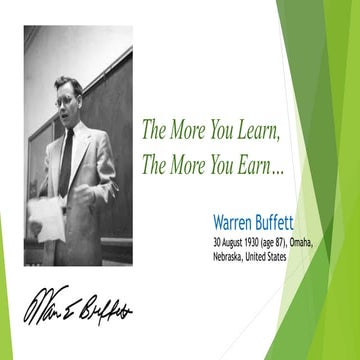 Warren Buffett :A Businessman, A Leader | PPTX