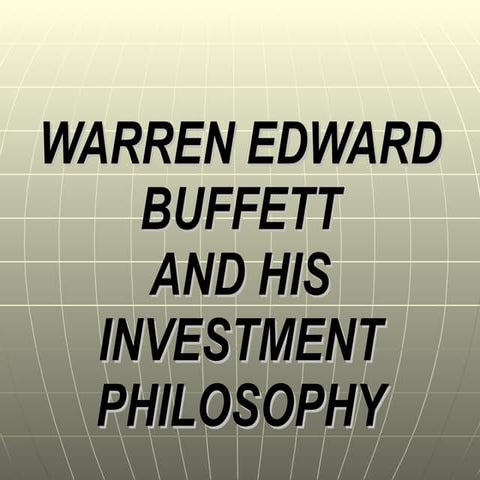 Warren Buffett Presentation | PPT