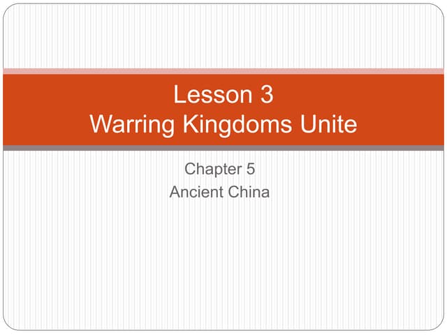 Qin & Han Dynasty | PPTX