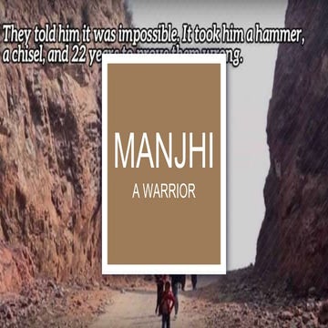 Manjhi | PPTX