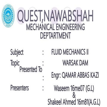 Warsak dam(16me07) | PPTX