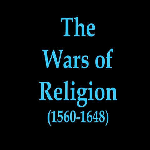 Wars of Religion | PPT