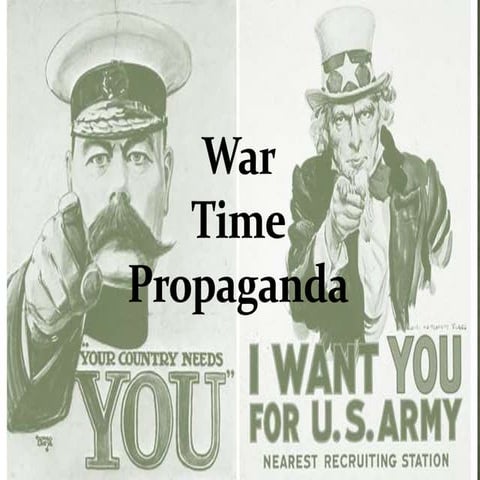 World History - War time propaganda images | PPT