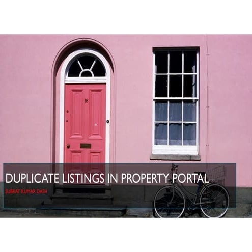 Duplicate Listing in Property Portal | PPT