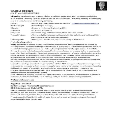 Waseem siddique cv | PDF