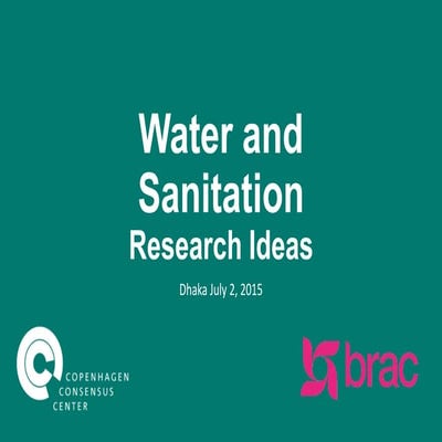 Top Ideas for Water and Sanitation | PPTX