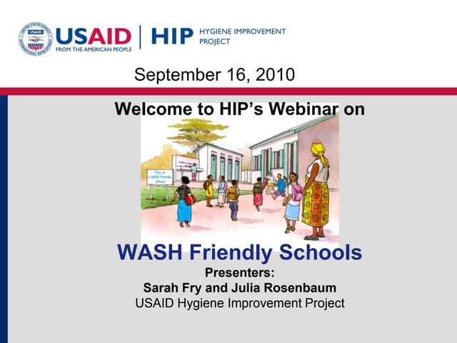 Wash in Schools Program (WinS) powerpoint presentation) | PPTX