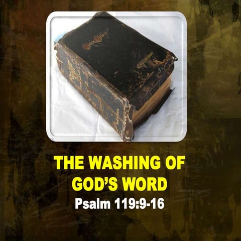 Washing of God's Word | PPTX