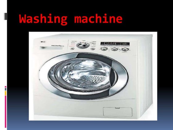 Embedded system in washing machine | PPTX