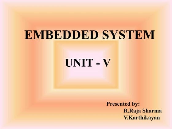 Embedded system in washing machine | PPTX