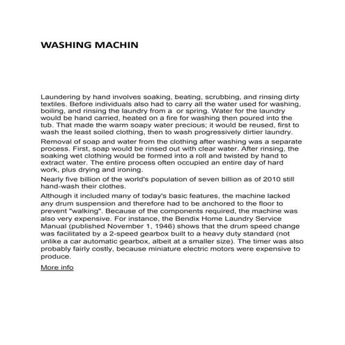 washing machines.docx